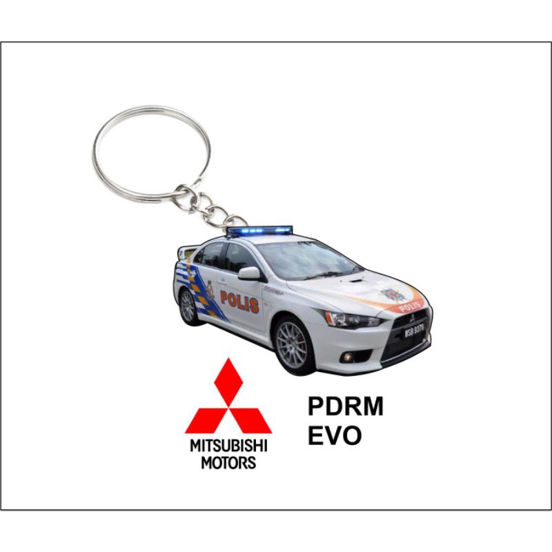 Mitsubishi Evo polis police pdrm Keychain 2d | Shopee Malaysia