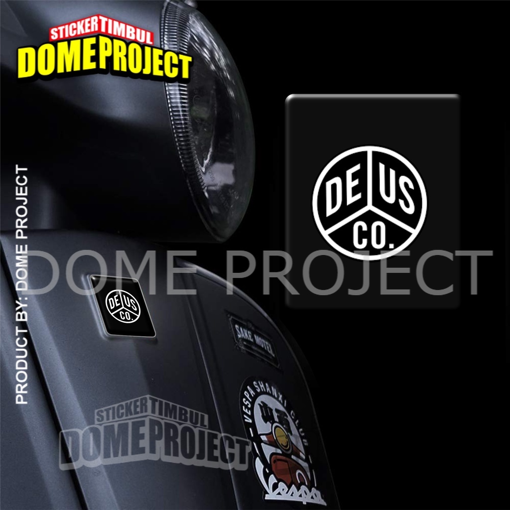 DEUS TIE STICKER RAISED WITH FLEXIBLE VESPA TIE EMBLEM | Shopee Malaysia