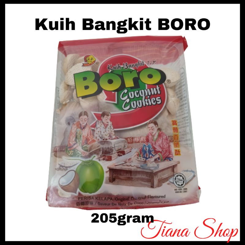 Kuih Bangkit BORO Perisa Kelapa 205gram/Coconut Cookies Original ...