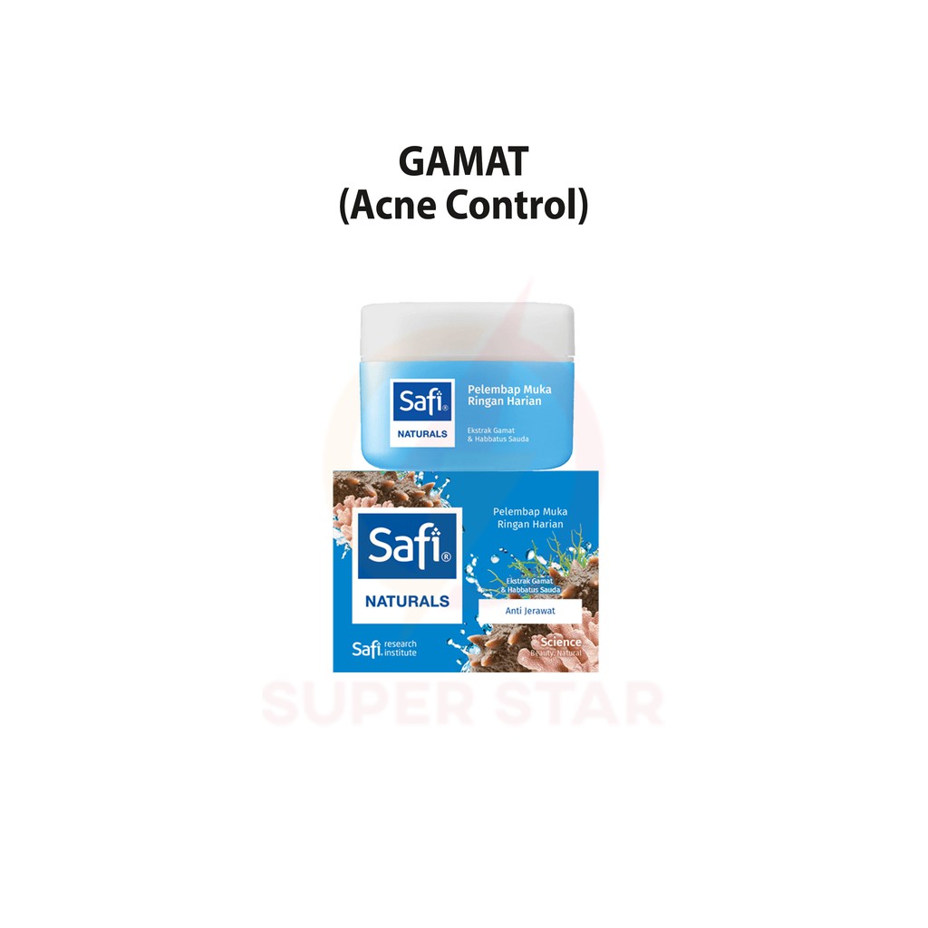 Safi Naturals Pelembap Muka (Gamat/Strawberry Lemon/Susu Manggis ...
