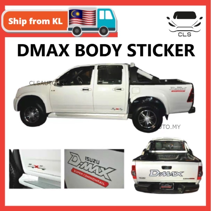 ISUZU DMAX Car Sticker Body Side Front Rear Decal 4x4 DMAX 07 ...