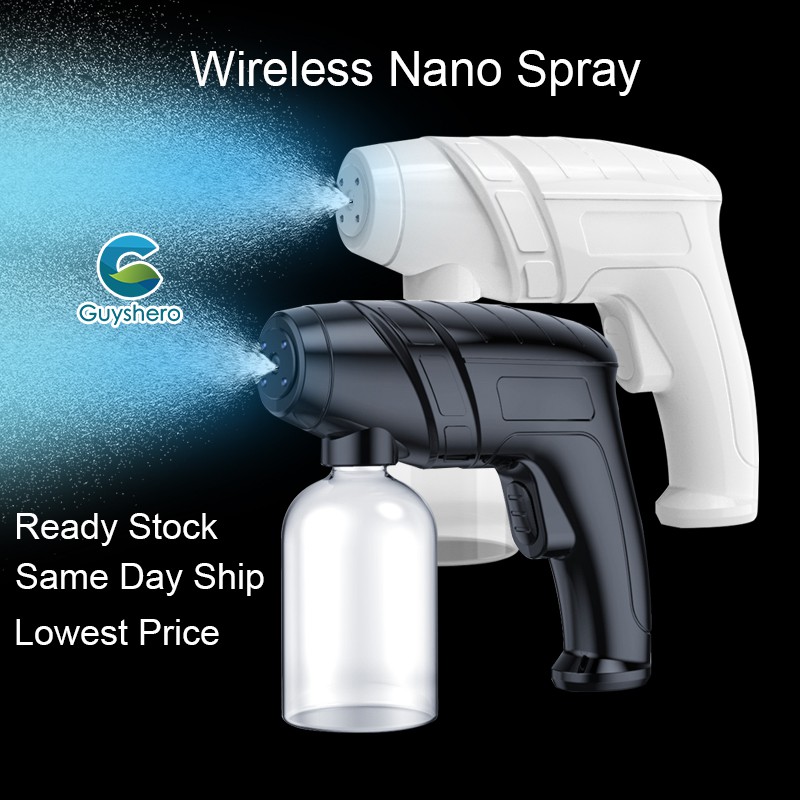 ready stock blue light wireless rechargeable fogging machine nano spray ...