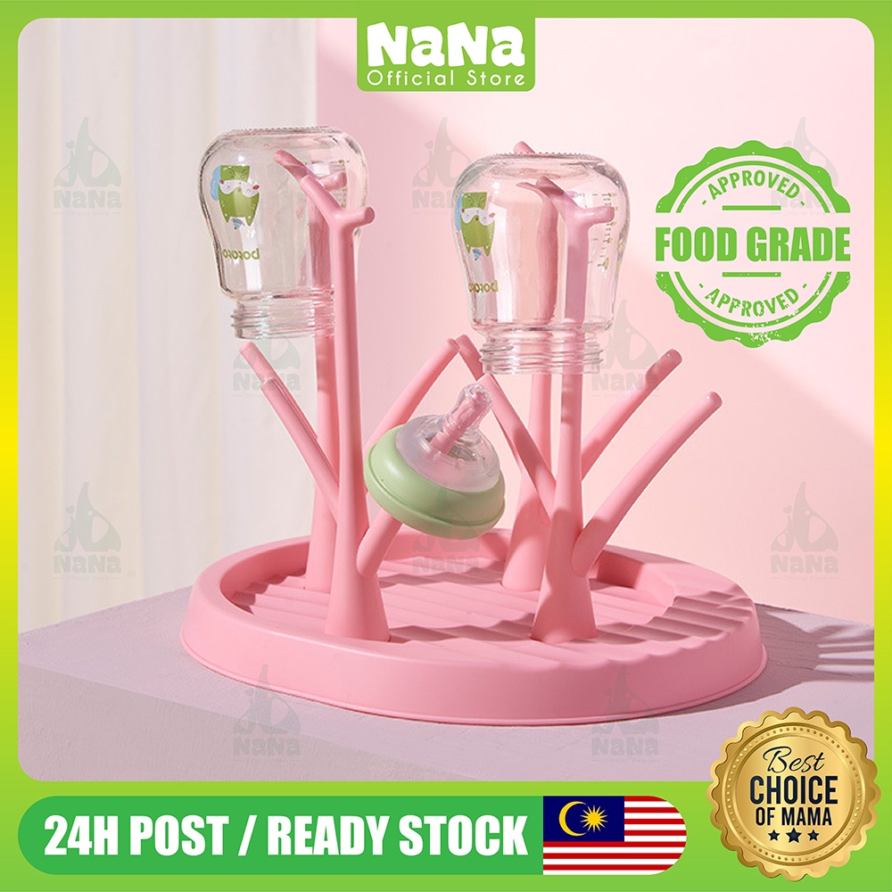 NANA Milk Bottle Drying Rack For Bottle Feeding Storage Bottle Portable ...