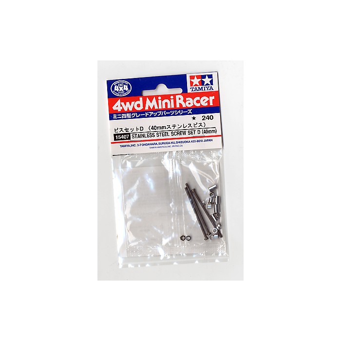 TAMIYA 15407 STAINLESS STEEL SCREW SET D (40MM) | Shopee Malaysia