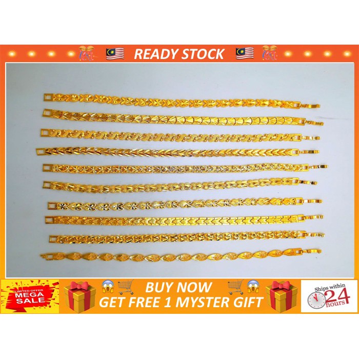 NEW STOCK🌟Gelang Coco Sajat Design 916 Emas 24K Gelang Donut Bracelet ...