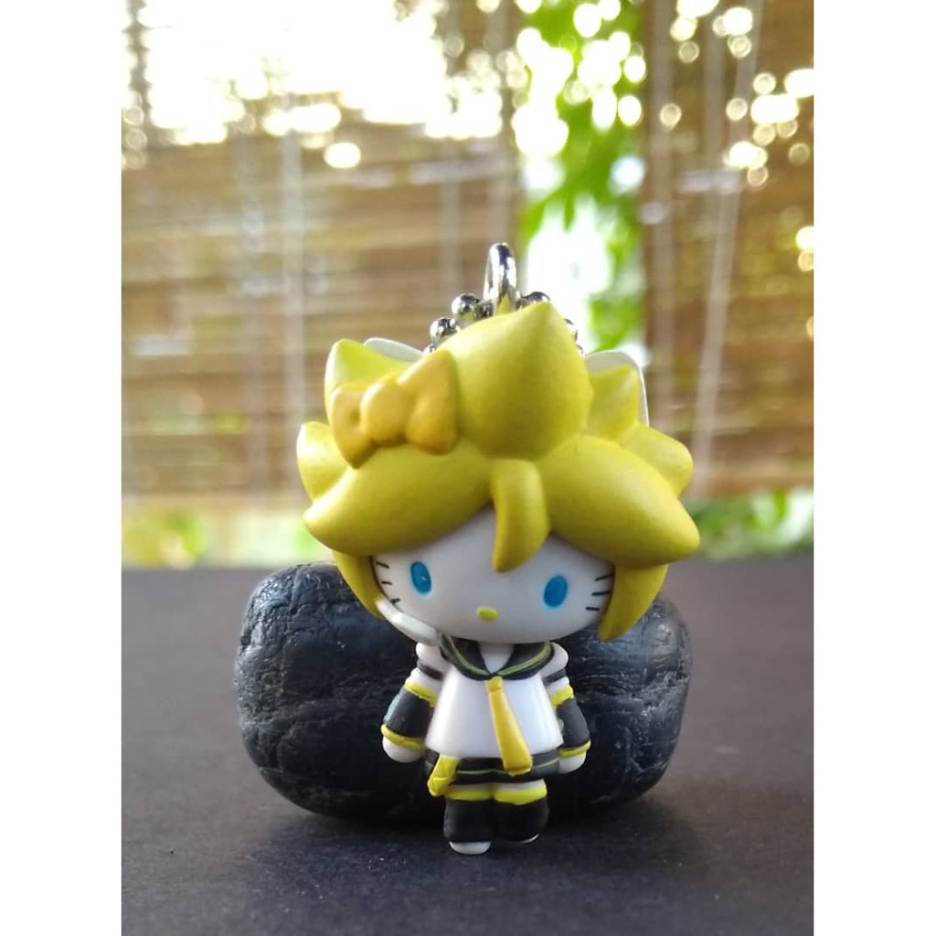 Genuine And Super Cute Hello Kitty Vocaloid Mascot Key Chain - Kagamine ...