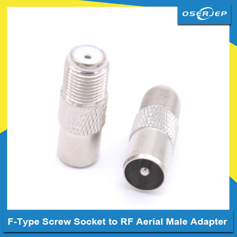 1/2/6PCS F Type Screw Connector Socket to RF Aerial Male Adapter RF ...