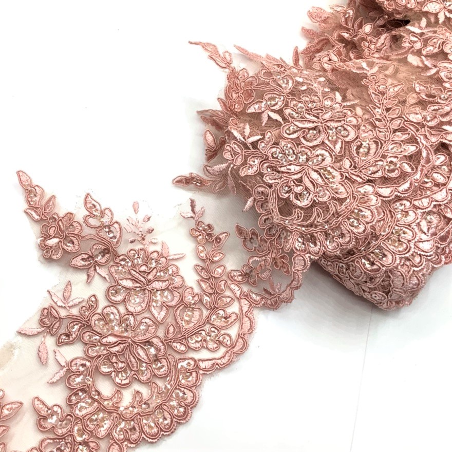 Boarder Lace Labuci Sequin Border Lace (E2760C) | Shopee Malaysia