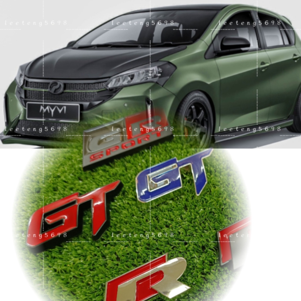 MYVI GR GT Sport R Emblem Logo 3D Metal | Shopee Malaysia