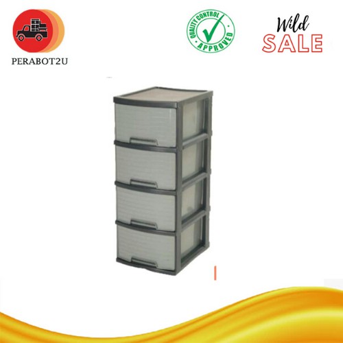 P2U FT Laci Plastik / 4 Tiers Drawers Plastic Cabinet / Laci Plastik 4 ...