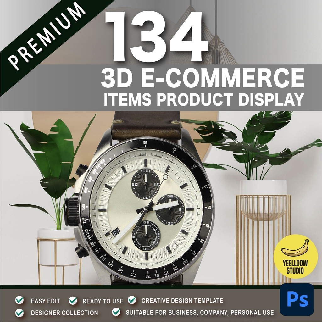 134 3D E-commerce/ Social Media/ Items Product Display design template- 3D/PSD/Adobe | Shopee ...