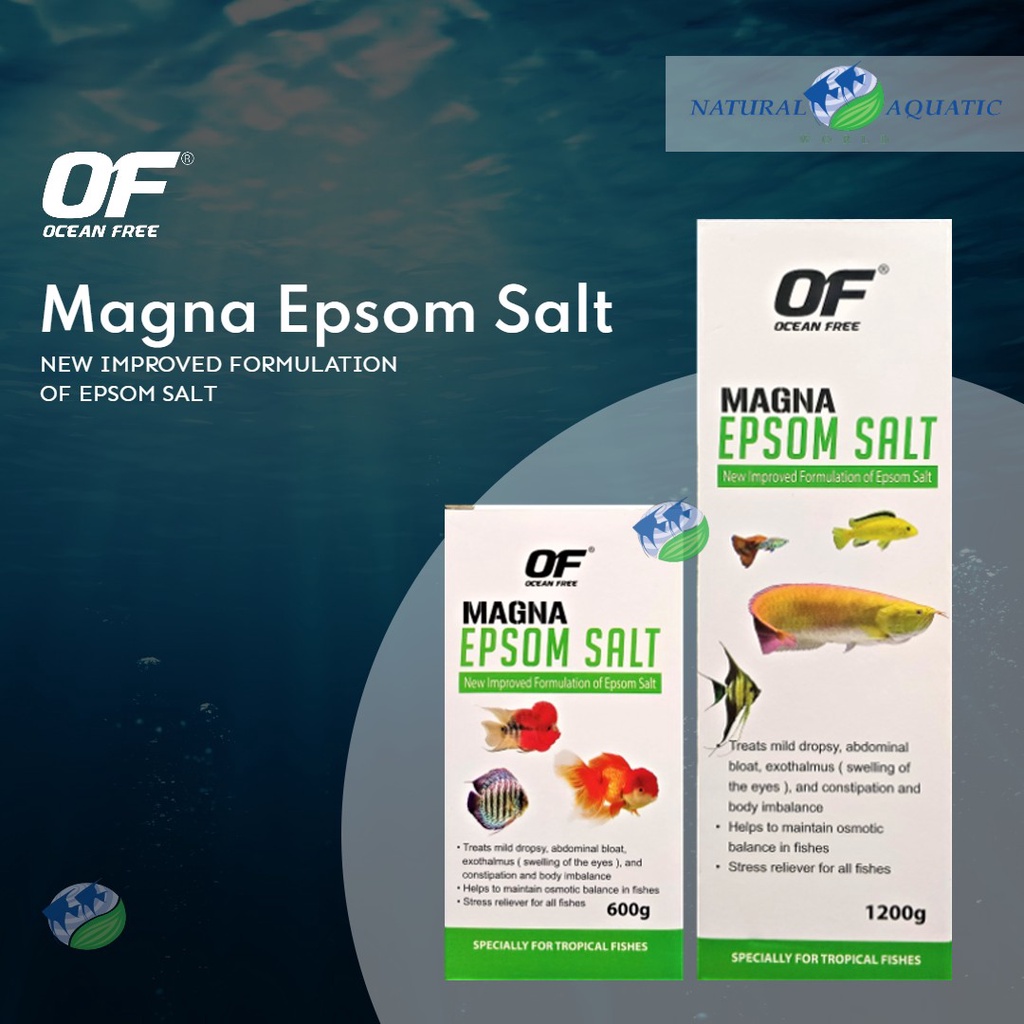 Ocean Free Magna Epsom Salt (600g/1200g/2400g) stress reliever for all ...