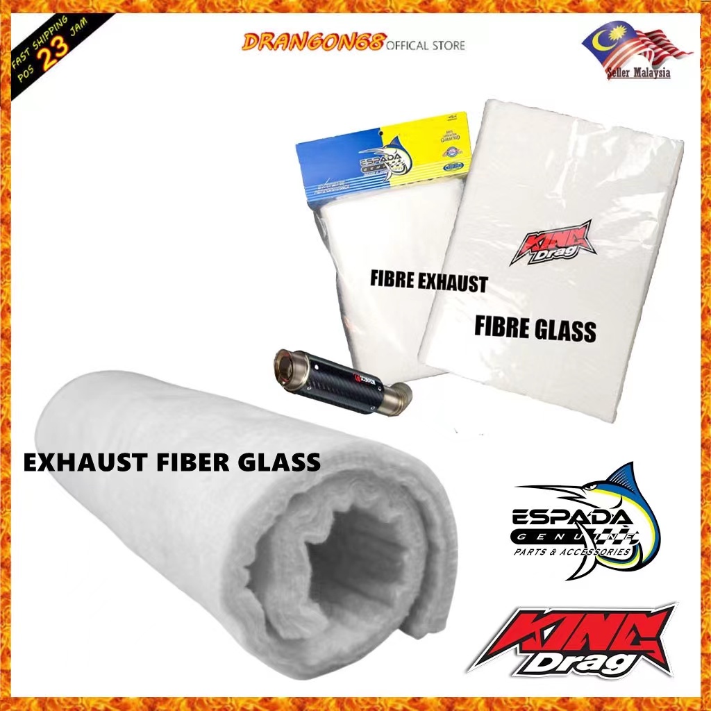 FIBRE GLASS FIBER GLASS FIBER EKZOS MUFFLER FIBER UNIVERSAL KING DRAG ...