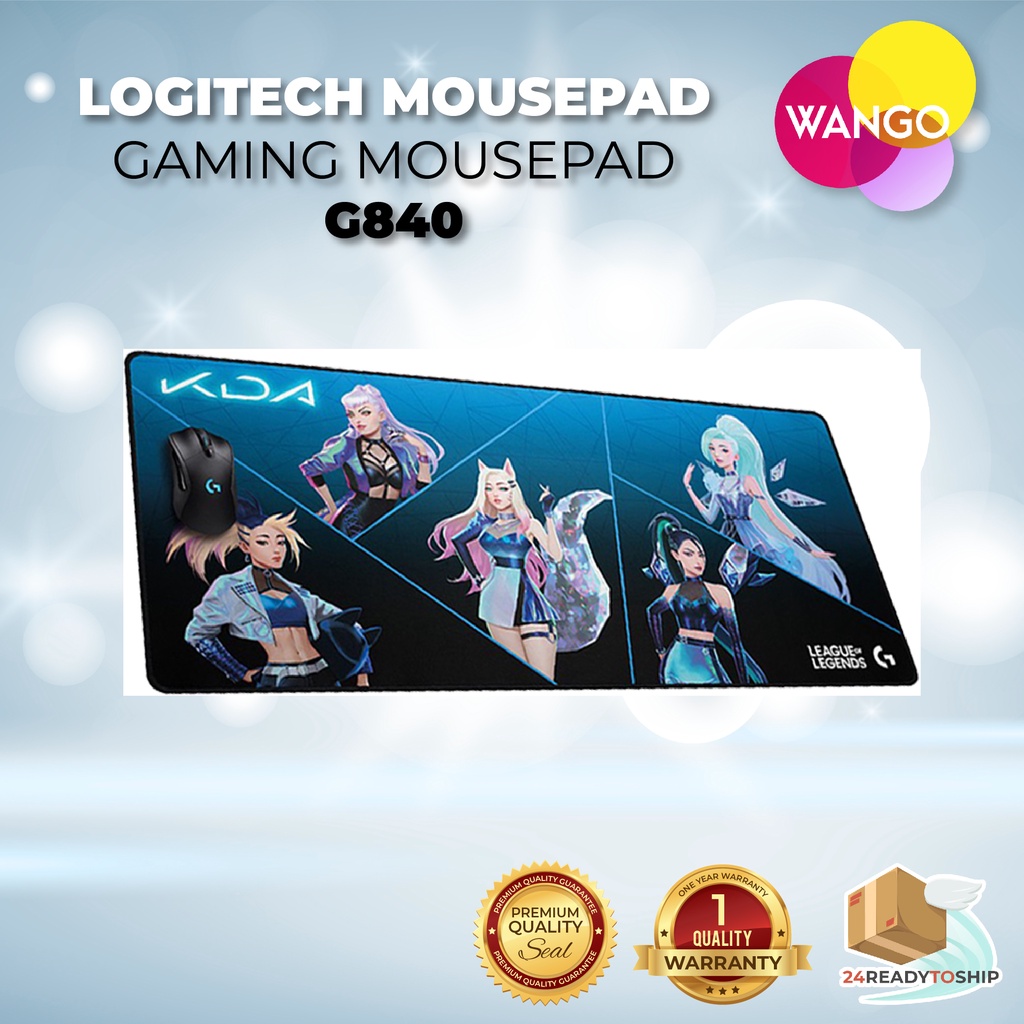 Logitech G840 KDA XL Mouse Pad 3mm Thin Stable Rubber Base League of ...