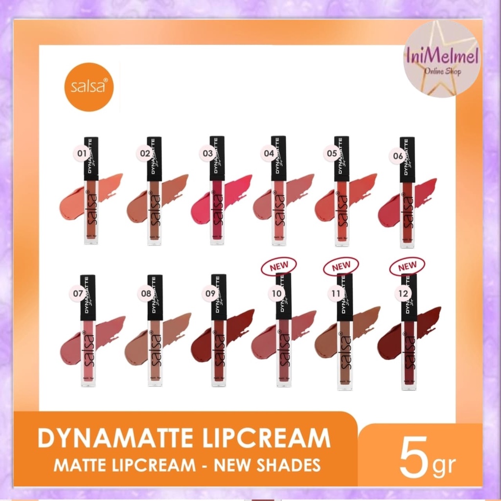 Salsa Dynamatte Lip Cream | Long Lasting Matte Lipcream Bpom 5 Gr ...