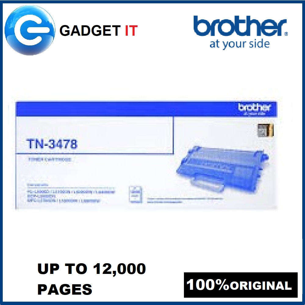 Brother TN-3478 Black Original Toner Cartridge (Up to 12000pgs,) TN ...