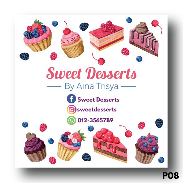 Goodies Wedding Birthday Packaging Party Sticker Bakery Roti Cupcake ...