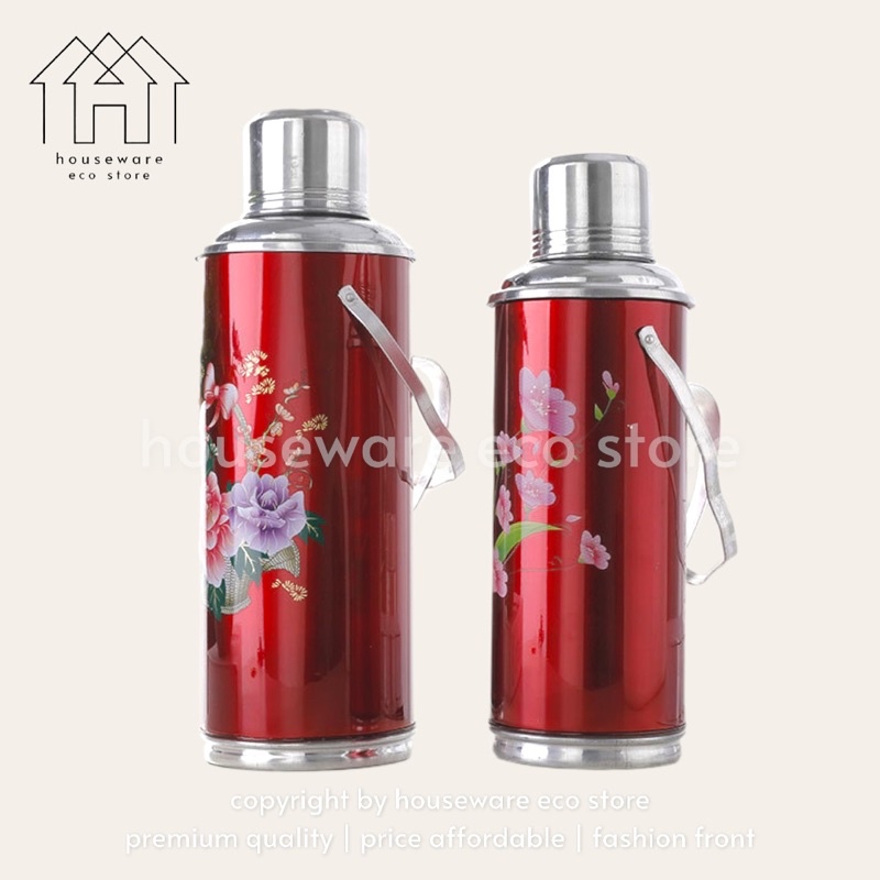 Traditional Flower Large Capacity Vacuum Flask Thermos Flask Keep Warm ...