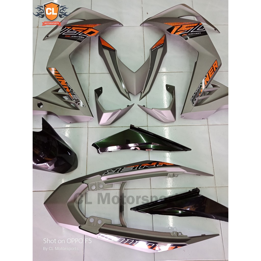 RS150 (V1)(V2) HLD COVERSET - Winner (9) [ Matt Grey ] | Shopee Malaysia
