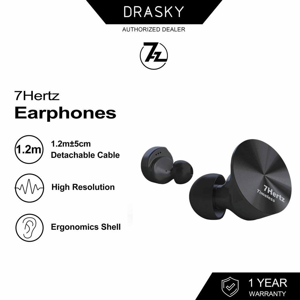 7HZ/7Hertz Timeless 14.2mm Planar HiFi In-ear Earphone with CNC ...