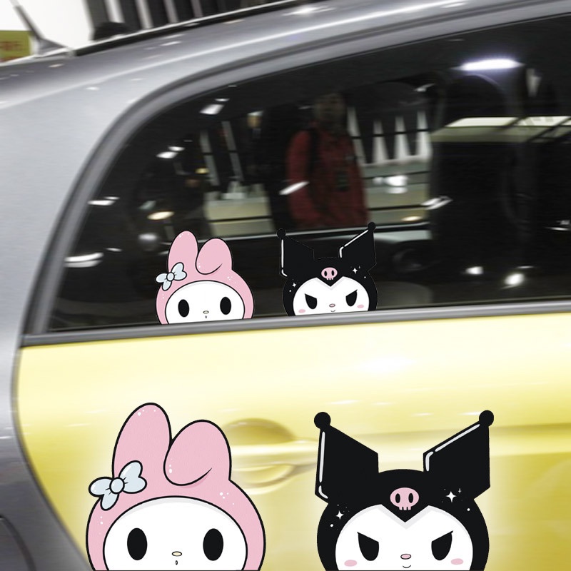 Cute! Melody Reflective Waterproof Car Sticker Decals Cartoon KT Car ...