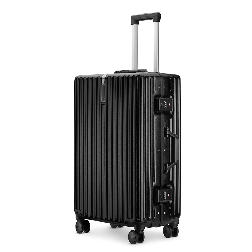 Aluminum frame suitcase luggage student trolley case 24 inch female ...