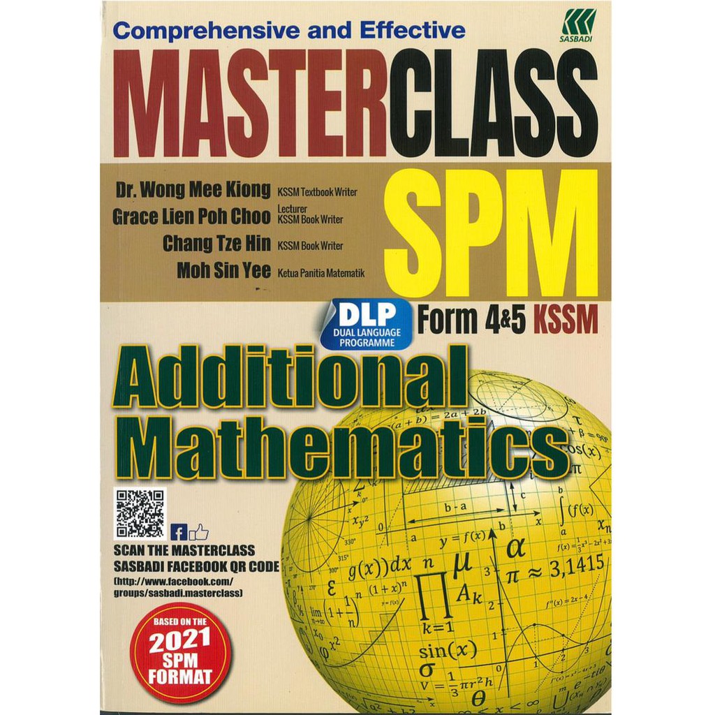 [MHD] MasterClass SPM - Tingkatan 4&5 / Form 4&5- ADD MATHEMATICS KSSM ...