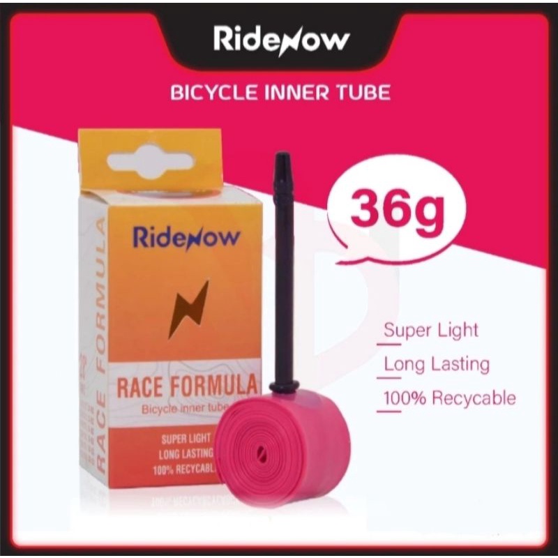 RideNow Ultralight 36g Inner Tube 700x18/32 (FV 65mm) | Shopee Malaysia