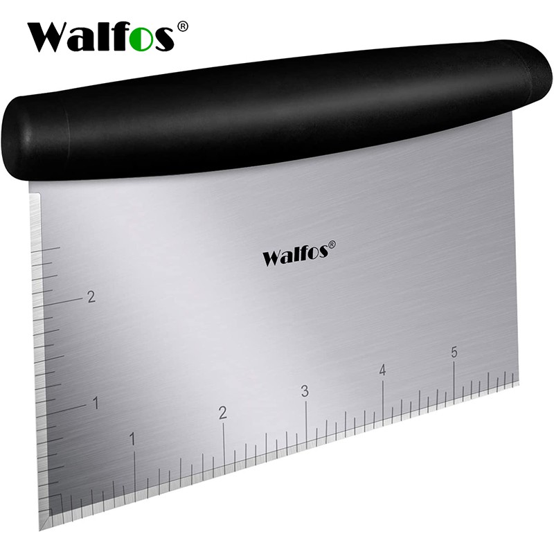 Walfos Stainless Steel Multi-Purpose Scraper Chopper With Measurements ...