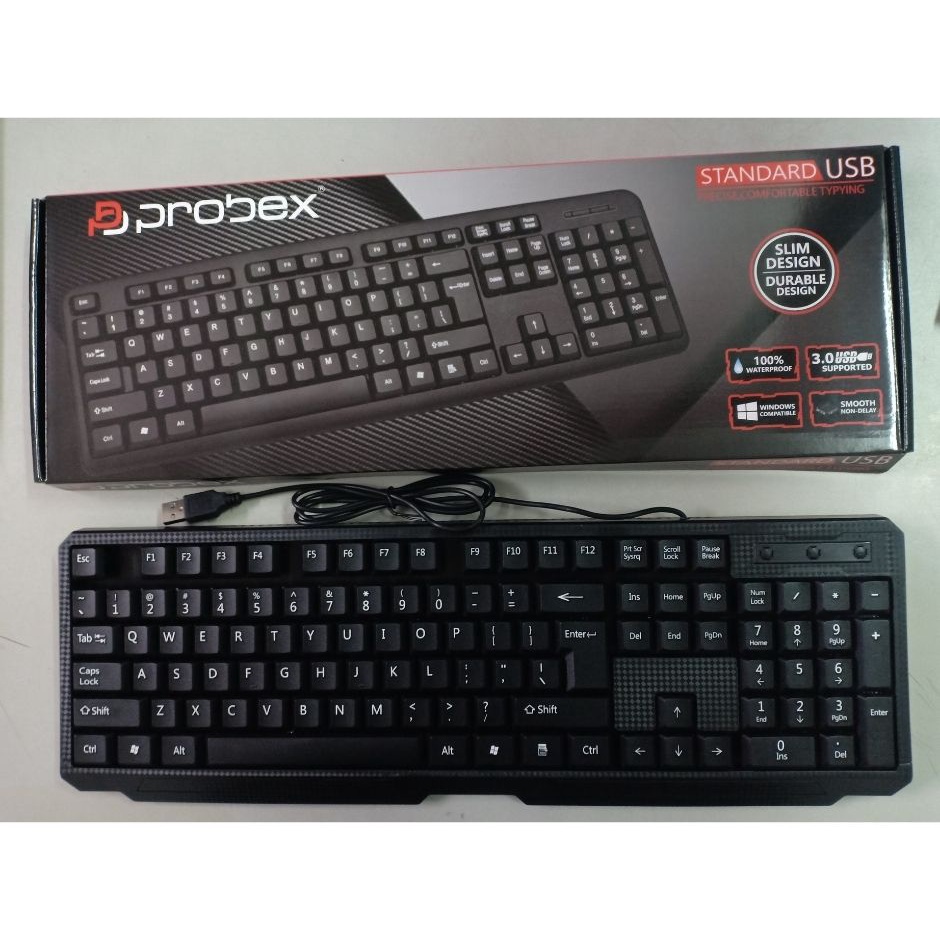 PROBEX USB STANDARD KEYBOARD (KB-USB) | Shopee Malaysia