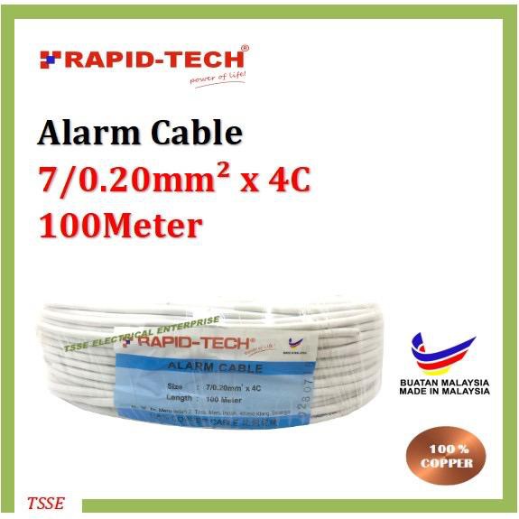 Alarm Cable 4core 7/0.20 100 Meter | Shopee Malaysia