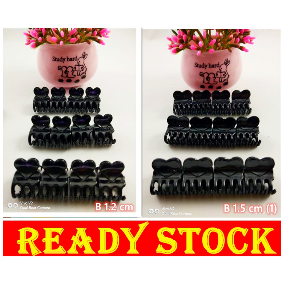 D-16 🇲🇾 Small Black Hairpin Hair Accessories Colour Hairpin Hairclips ...