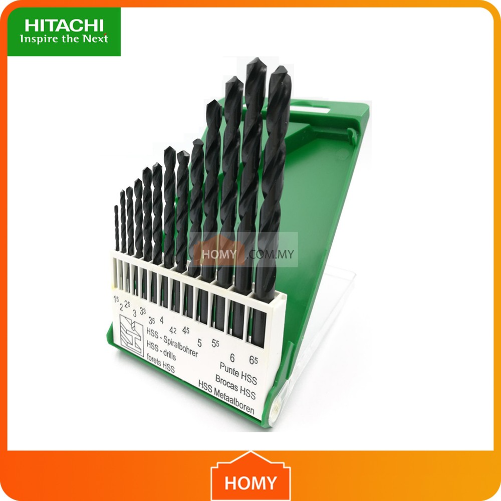 Hitachi Metal HSS Drill Bit Set 401288 (13 pcs) | Shopee Malaysia