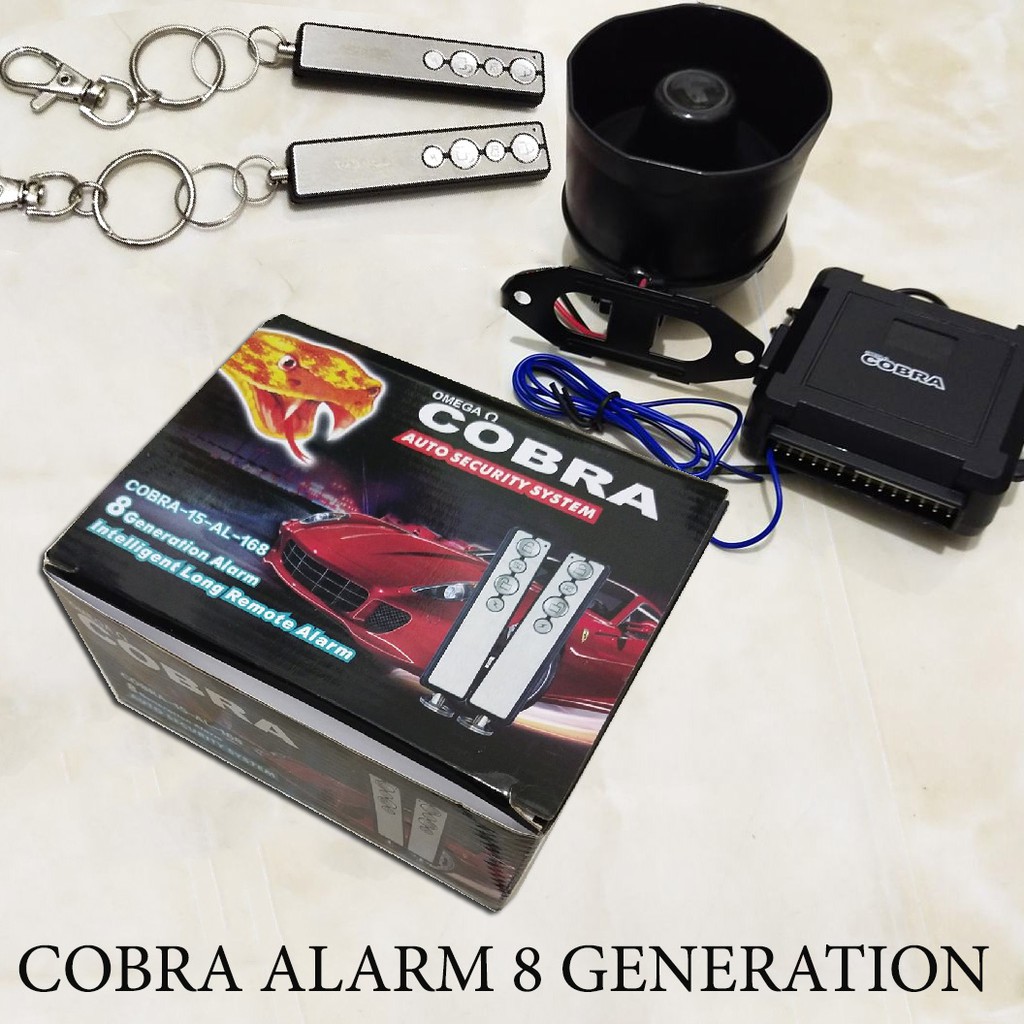 COBRA-15-AL-168 Cobra Car Alarm 8 Generation Auto Security Car alarm ...