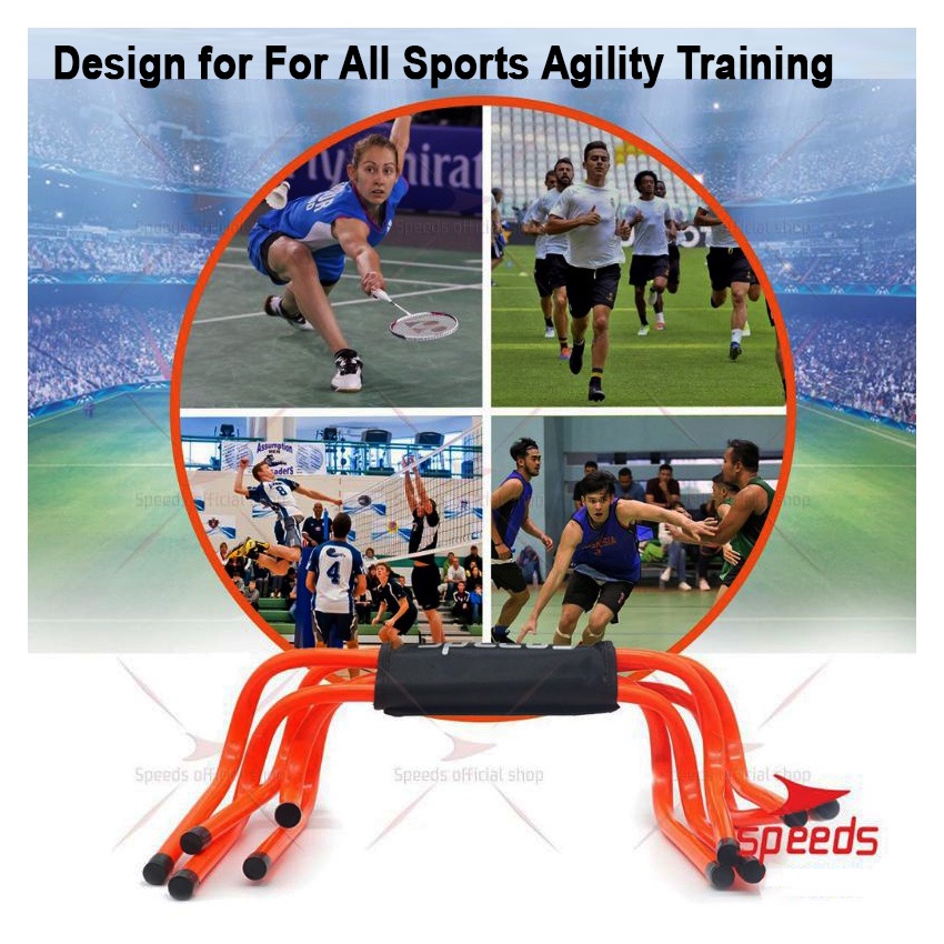 SPEEDS Football Mini Hurdle 6 9 12 16 Inch Agility Training Jump ...