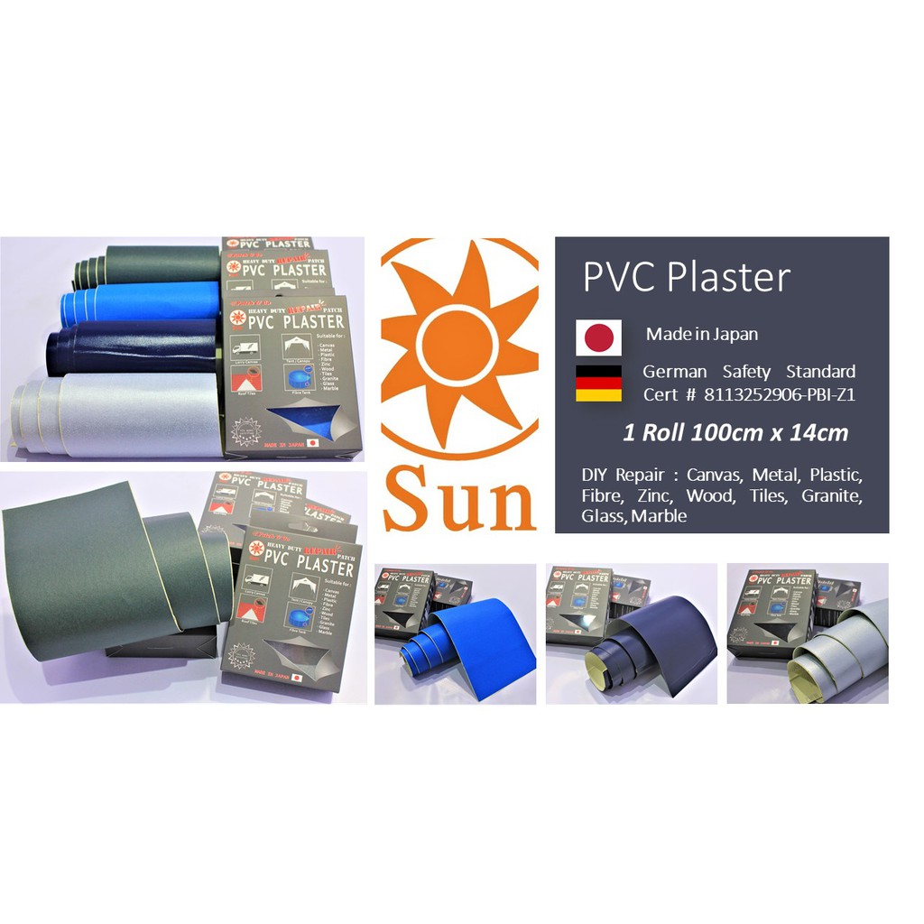 PVC Plaster Roll 100cm Tape Canopy Tent Canvas Wall Flooring DIY Repair ...