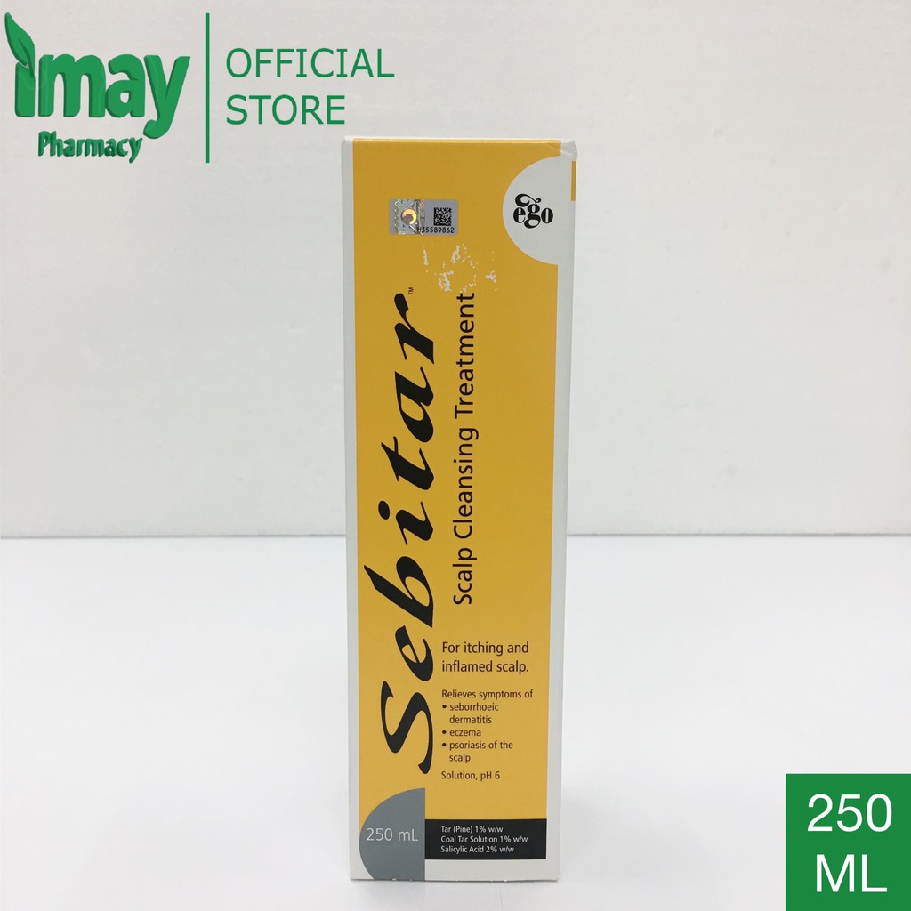 Sebitar 250mL Scalp Cleansing Treatment Solution Salicylic acid (for eczema, scalp psoriasis ...