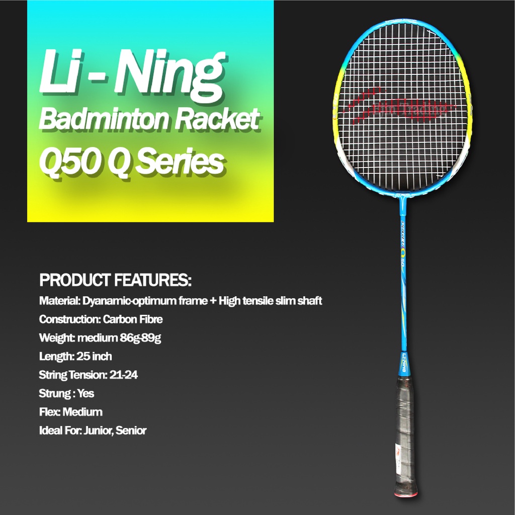 Li-Ning Badminton Racket - Q50 series | Shopee Malaysia