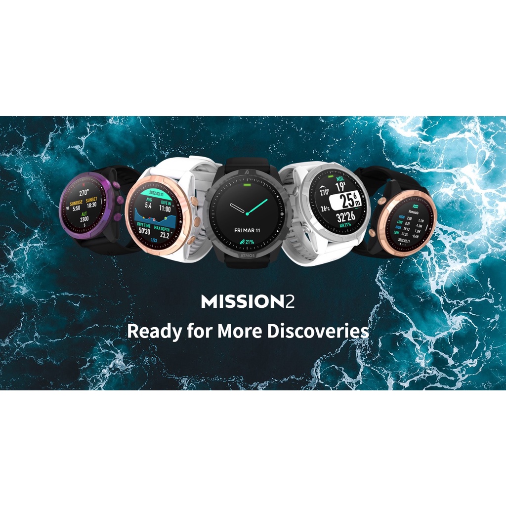 Atmos Mission Two (Mission 2) Dive Computer (Color Screen ...