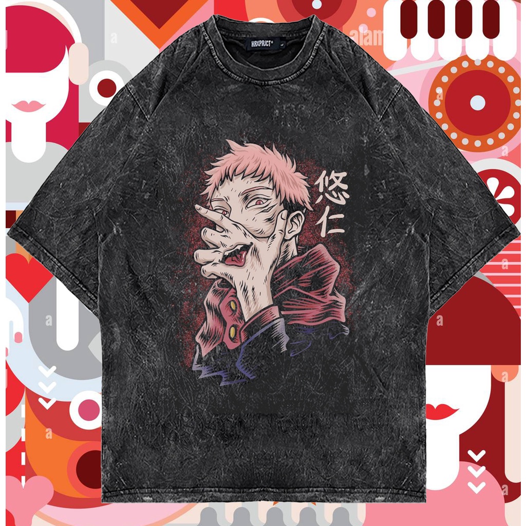 Yuji ITADORI T-Shirt ANIME JUJUTSU KAISEN VINTAGE OVERSIZE WASHING ...