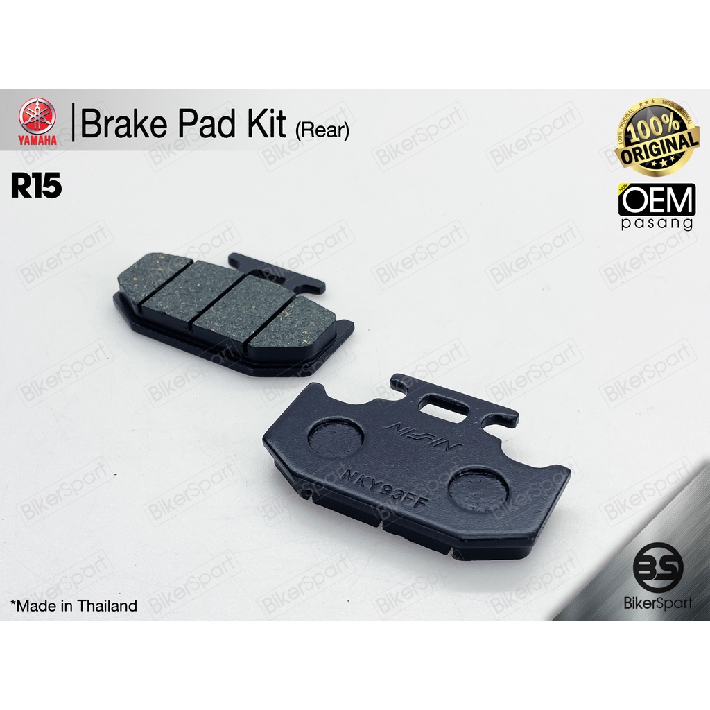 Yamaha R15 V3 / MT15 Disc Brake Pad Kit / Kulit Brek / Rear / Belakang ...