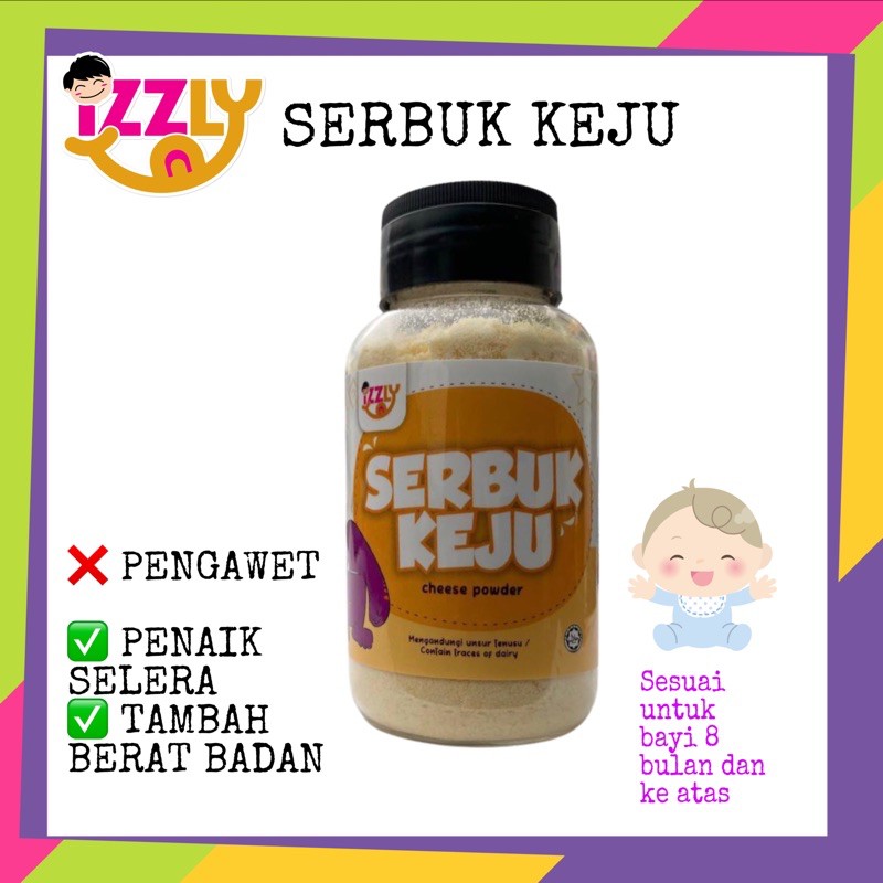 BABYFOOD SERBUK CHEESE UNTUK BAYI 8,9,10,11,12 BULAN | Shopee Malaysia
