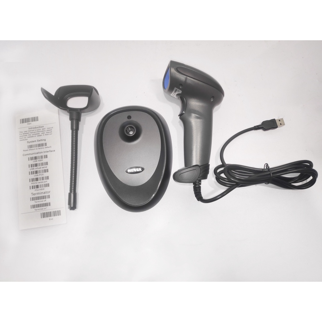 HENEX 1D Barcode Scanner (HC-2000S-1D-USB) | Shopee Malaysia