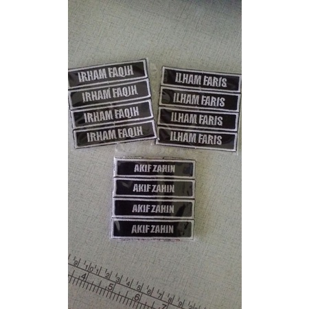🔴🔴NAMETAG SEKOLAH🔴🔴TAG NAMA SULAM | Shopee Malaysia