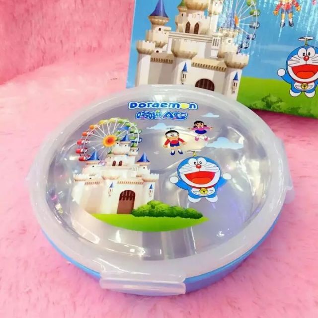 Doraemon Frozen Multi compartment stainless steel lunch bento box ...