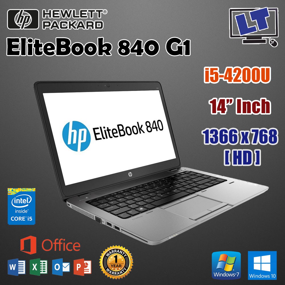 HP EliteBook 840 G1 i5-4200U 14" Laptop (Refurbished) | Shopee Malaysia