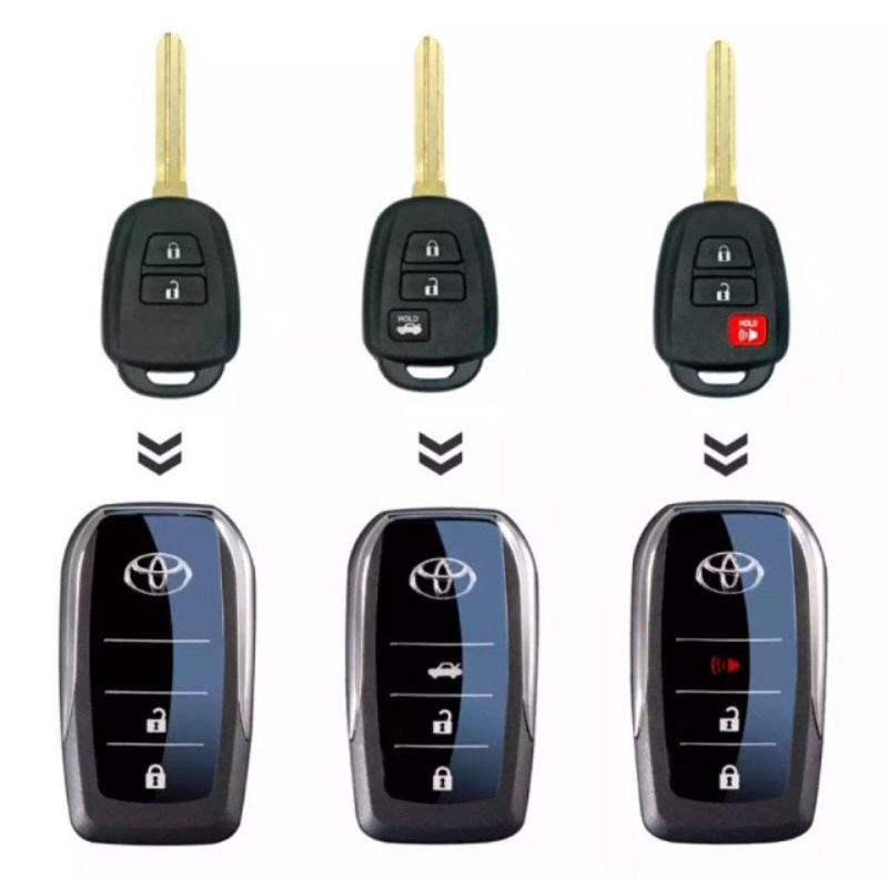 TOYOTA key case 2, 3 INCLUDE buttons (2015 and later) Innova Fortuner ...