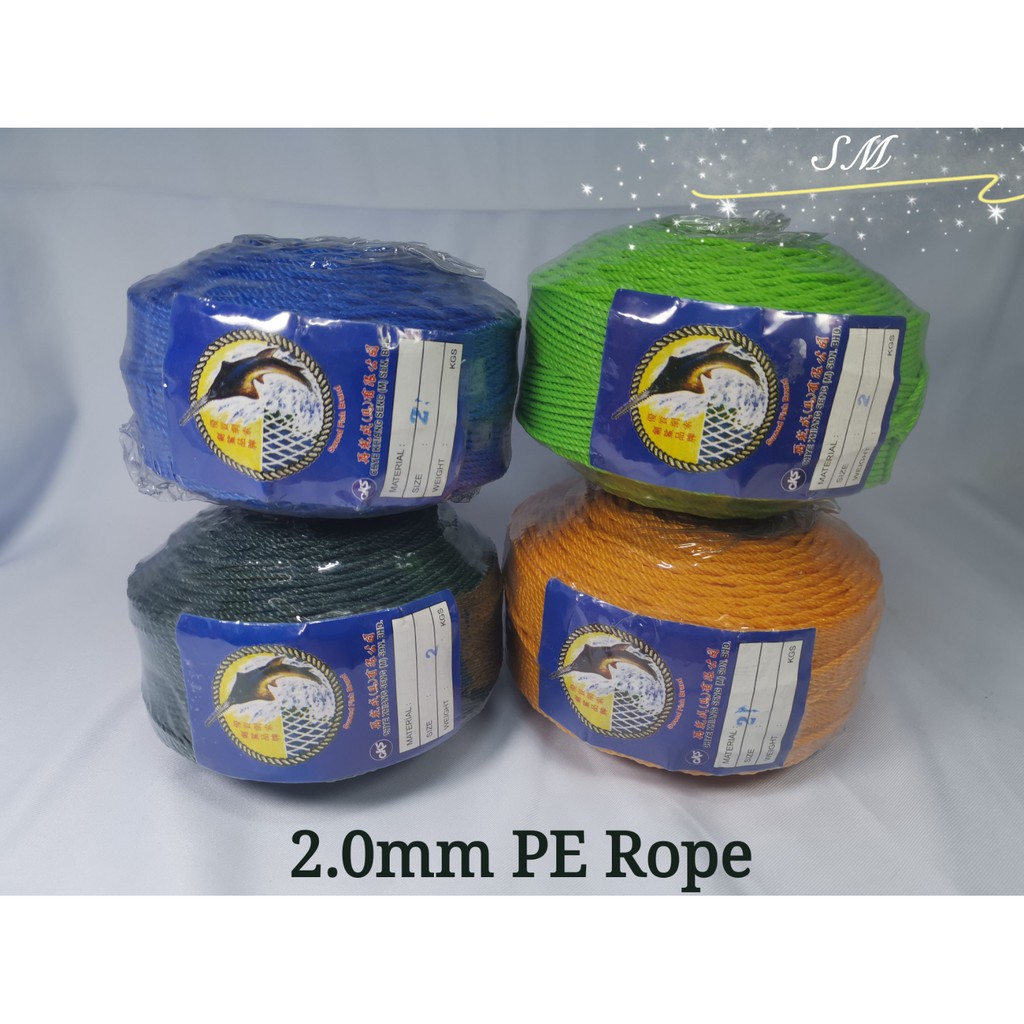 PE Rope 2.0mm X 200mtr [Ready Stock] | Shopee Malaysia