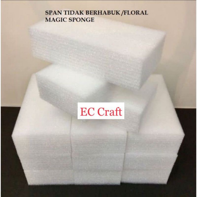 [READY STOCK] Span Bunga Tak Berabuk/Magic Sponge/span bunga | Shopee ...