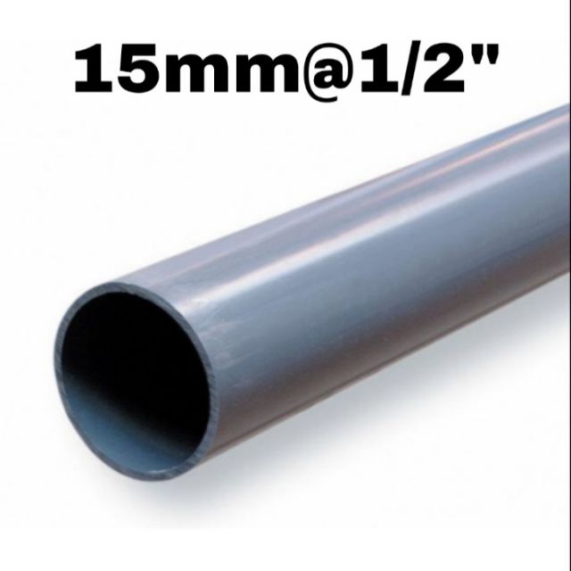 💥 1METER💥(PVC 15MM Class D) water plumbing; Paip Air PVC kelabu | Shopee Malaysia
